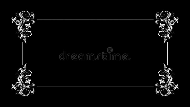 The Frame of the Text Dialogue Window with the Animation of Plants and ...