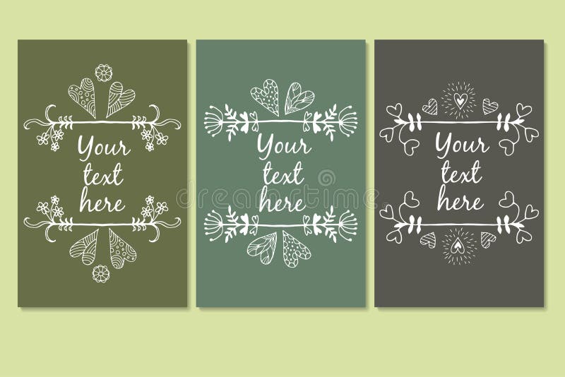 Frame For Text With Flowers Stock Illustration - Illustration of ...