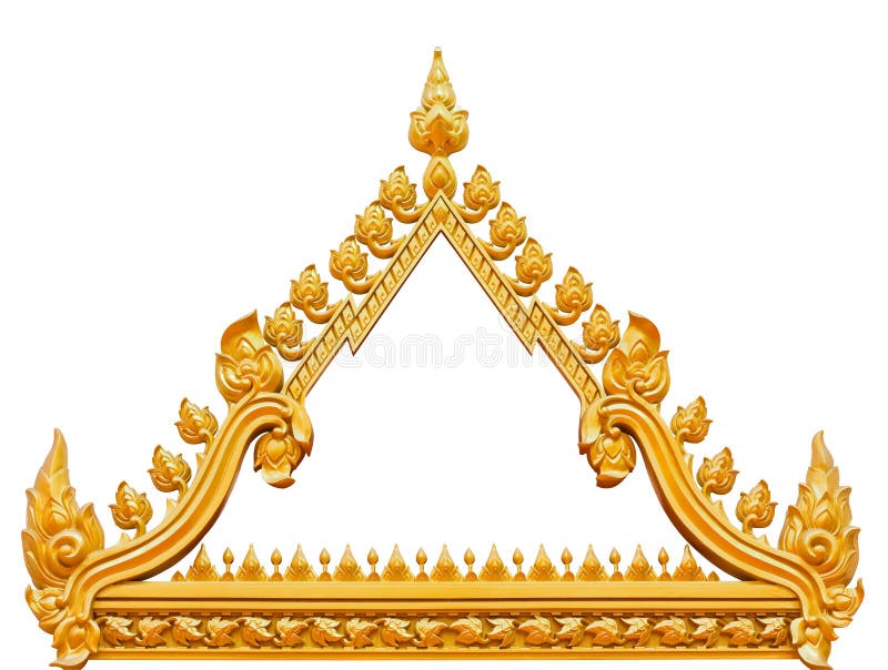 Picture Gold Frame Thai Style Stock Image - Image of album, pattern ...