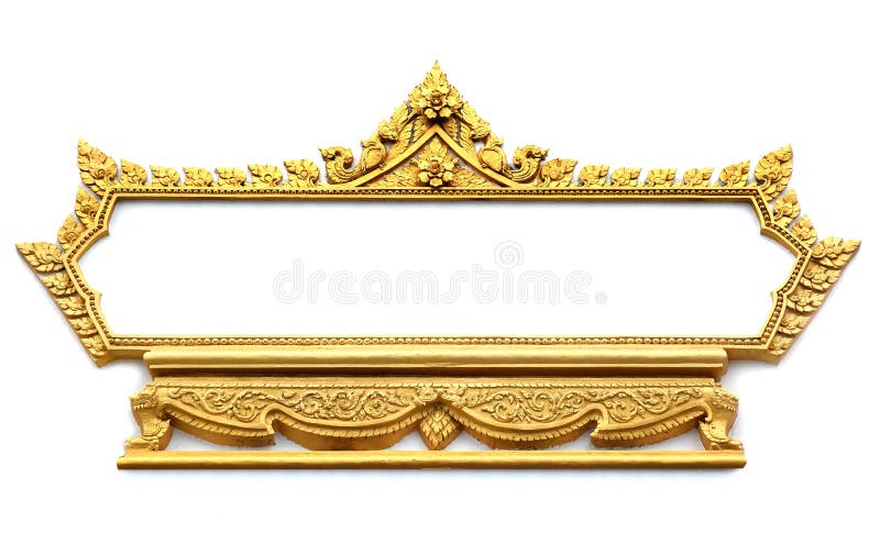 Frame with Thai Art Wall Pattern Stock Image - Image of frame, artistic ...
