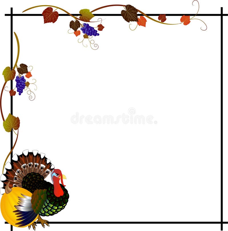 Frame for Thanksgiving Day. Stock Vector - Illustration of banner ...