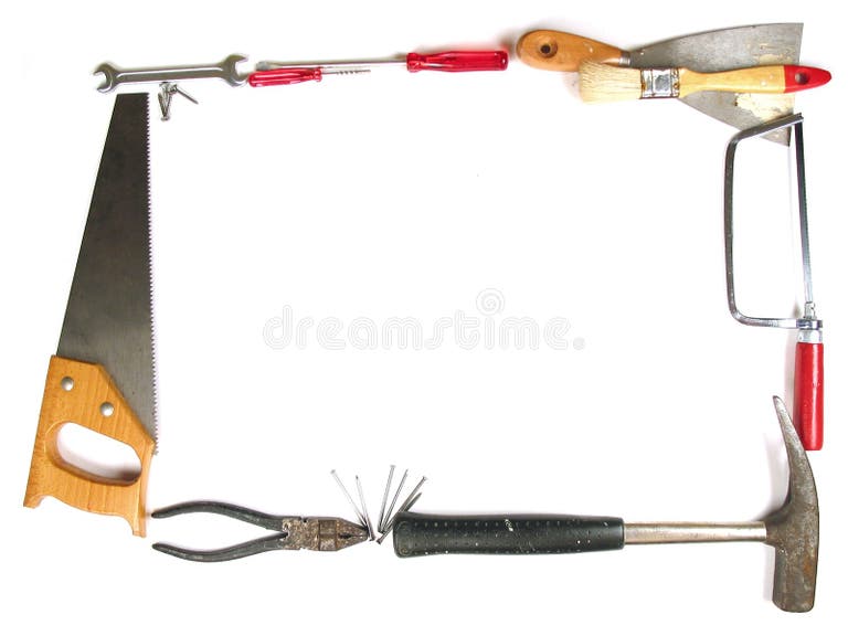 Frame of tools stock photo. Image of brush, metal, pincer - 288696