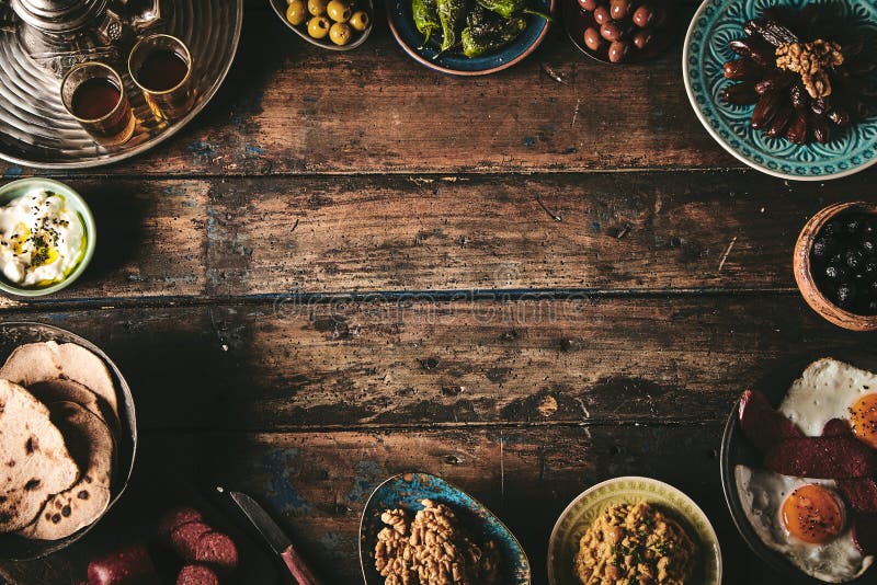 Frame from Traditional Oriental Food Stock Image - Image of couscous ...