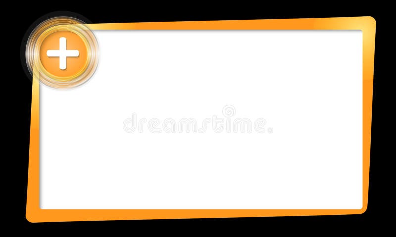 Frame and Transparent Circles with Plus Sign Stock Vector ...