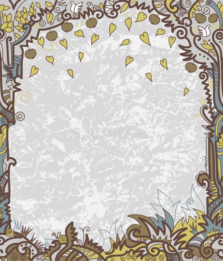 Frame with tree stock illustration. Illustration of concept - 25425801