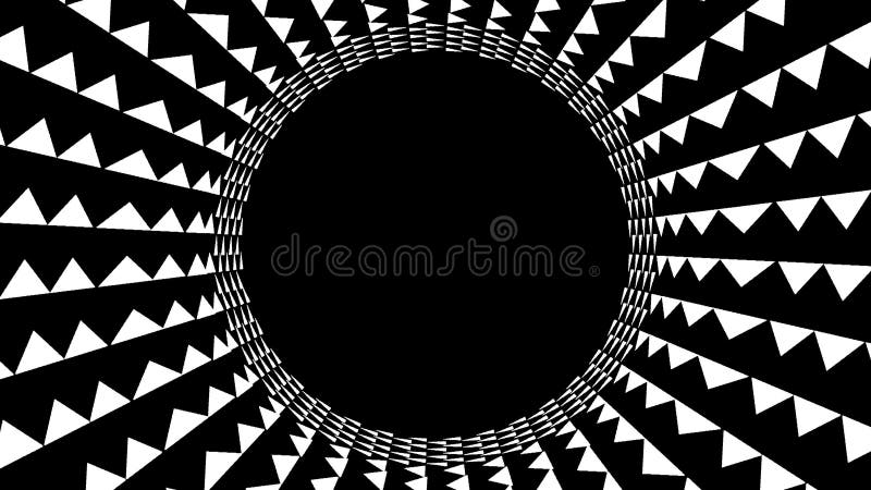 Frame with Triangle Pattern Background Isolated on Transparent ...