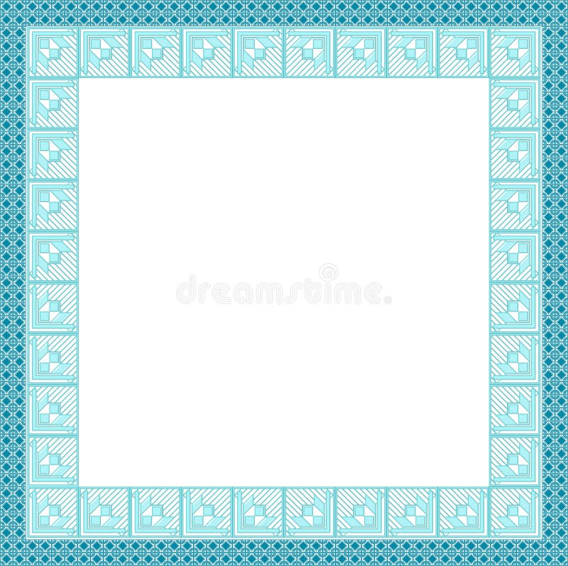 Frame turquoise stock illustration. Illustration of ancient - 5287310