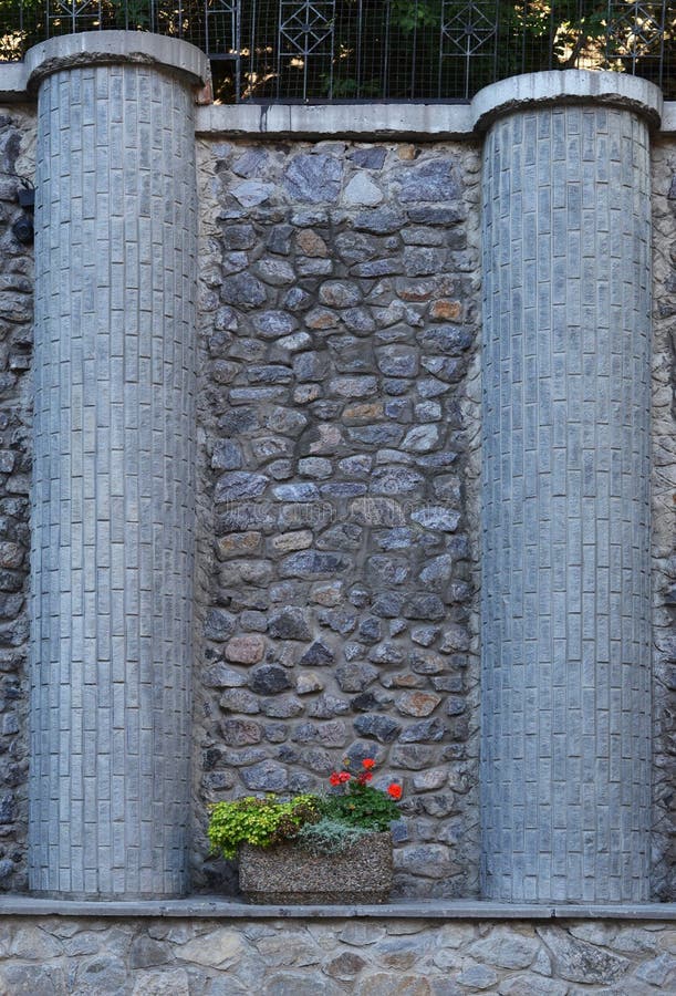 Frame with Two Columns. Architectural Structure Stock Photo - Image of ...