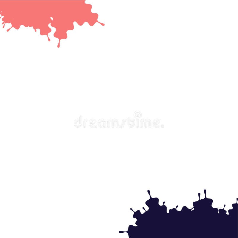Frame Two Spots of Different Colors Stock Illustration - Illustration ...