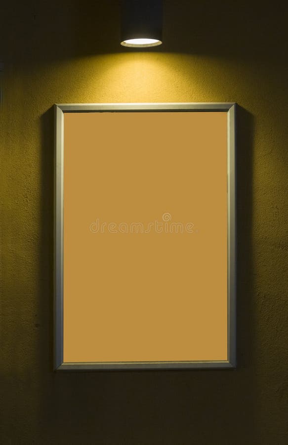A frame under light stock photo. Image of texture, sale - 86149146
