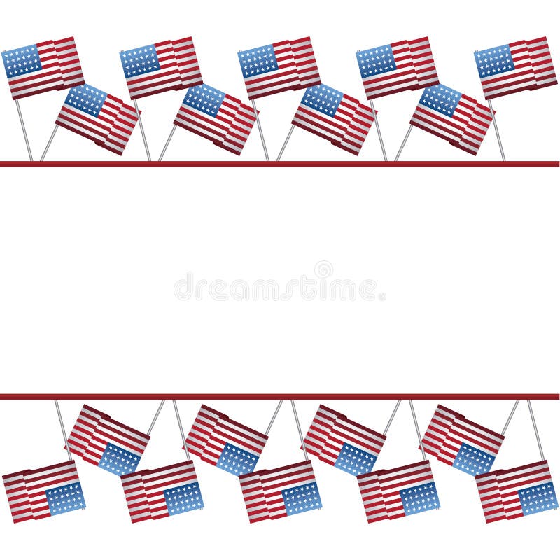 Frame with flags of canada stock illustration. Illustration of patriot ...