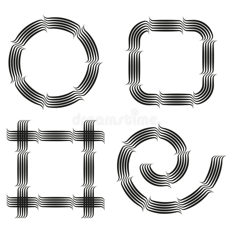 Black Decorative Element Frame Stock Illustrations – 236,146 Black ...