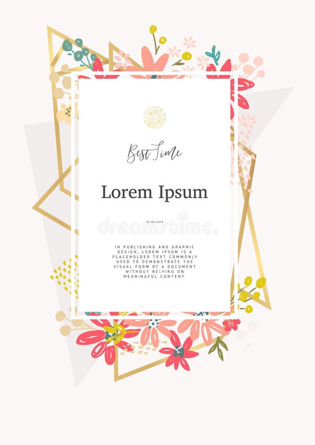 Frame vector template stock vector. Illustration of classic - 123730565