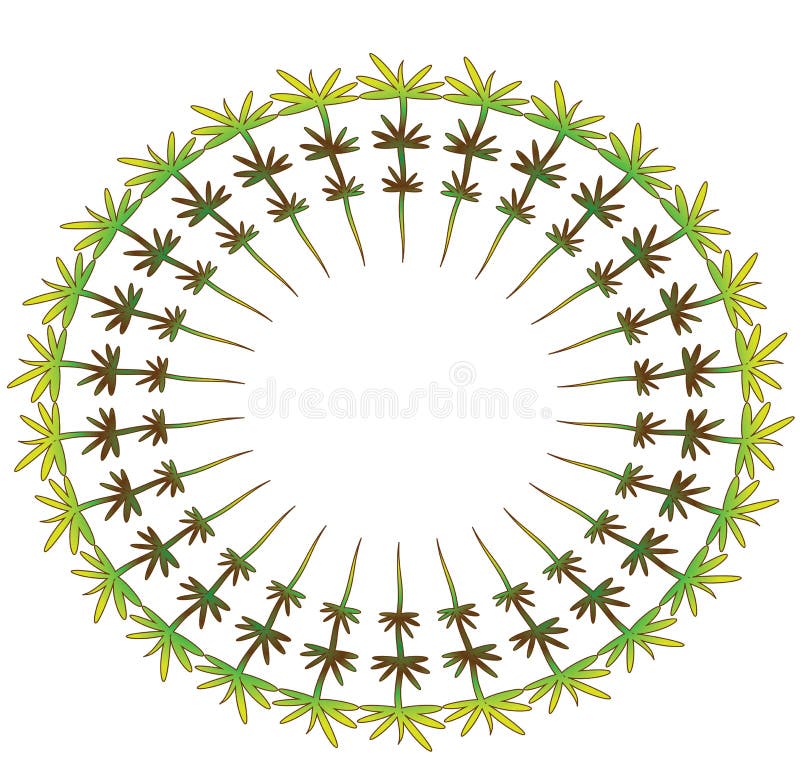 Frame verde redondo ilustração do vetor. Ilustração de cena - 24422426