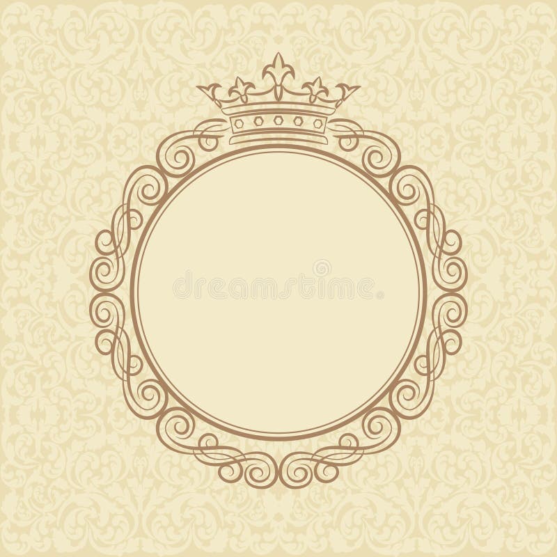 Royal frame stock vector. Illustration of shape, abstract - 47747054