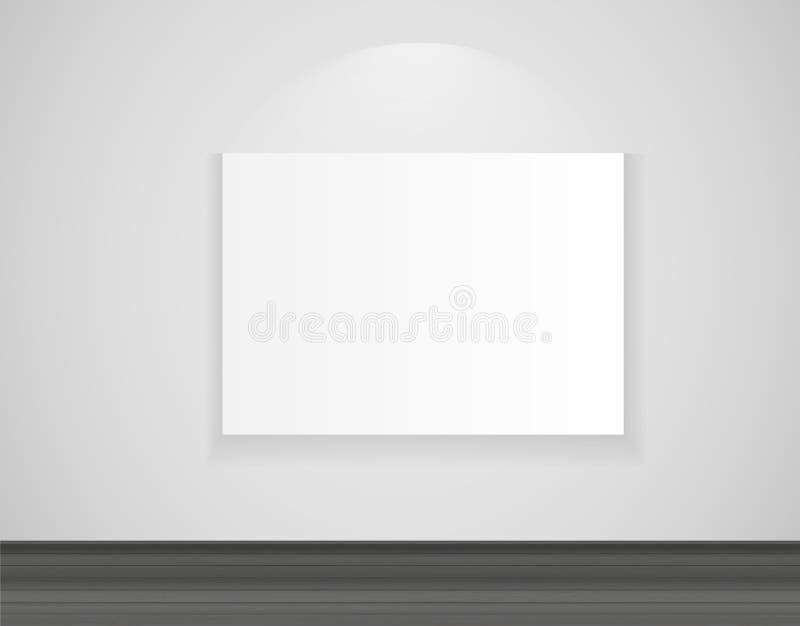 Frame on Wall for Your Text and Images, Vector Illustration Stock ...