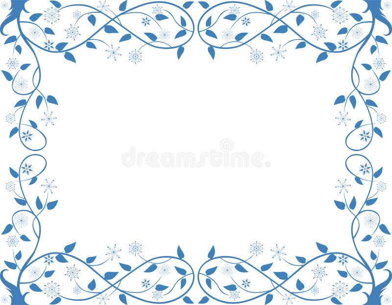Frame of winter tree stock vector. Illustration of nouveau - 44160001
