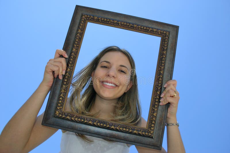 Frame Woman stock photo. Image of woman, adult, teenagers - 9244
