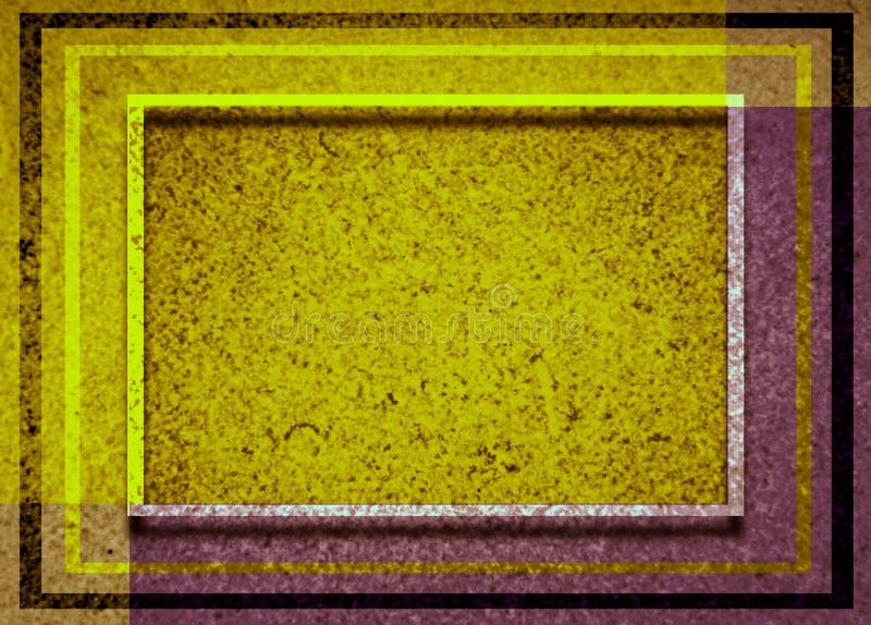 Frame for Writing Text in Brown and Yellow Colors. Stock Image - Image ...