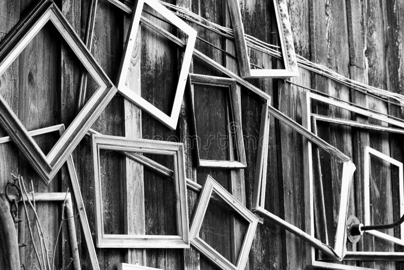 Framed stock photo. Image of black, outdoors, askew, white - 11558602