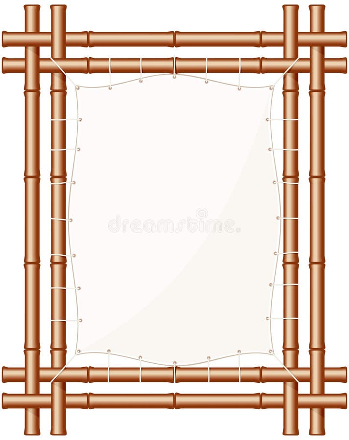 Framed Bamboo Banner stock vector. Illustration of frame - 40921723