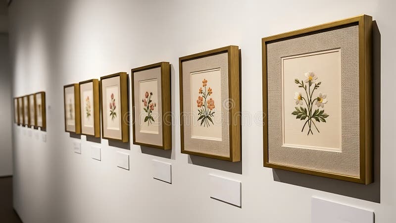 Framed Floral Embroidery Art Pieces Stock Photos - Free & Royalty-Free ...