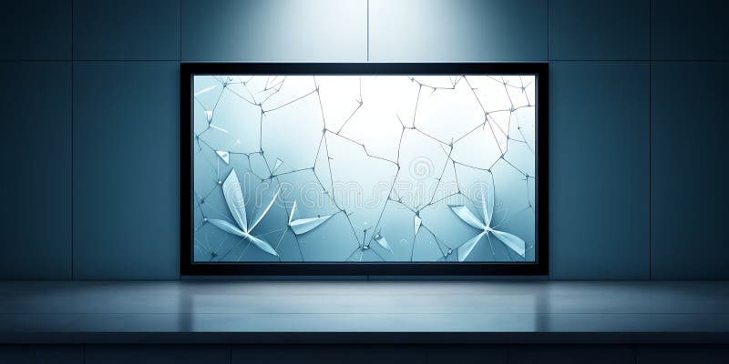 Framed Broken Glass Panel Stock Illustrations – 3 Framed Broken Glass ...