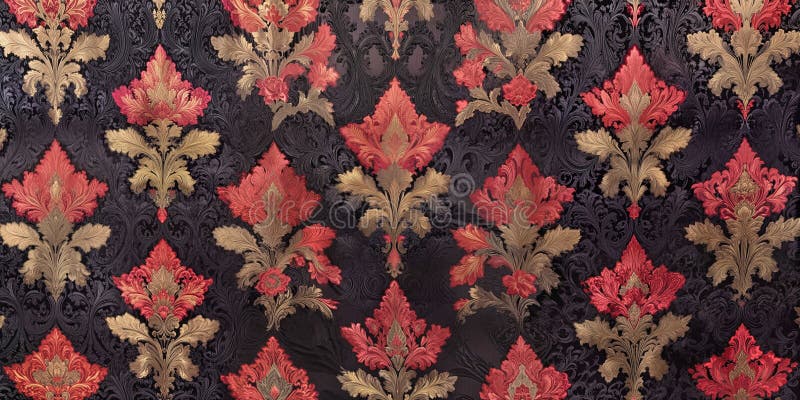 Royal Jacquard Swirl Seamless Repeat Stock Vector - Illustration of ...