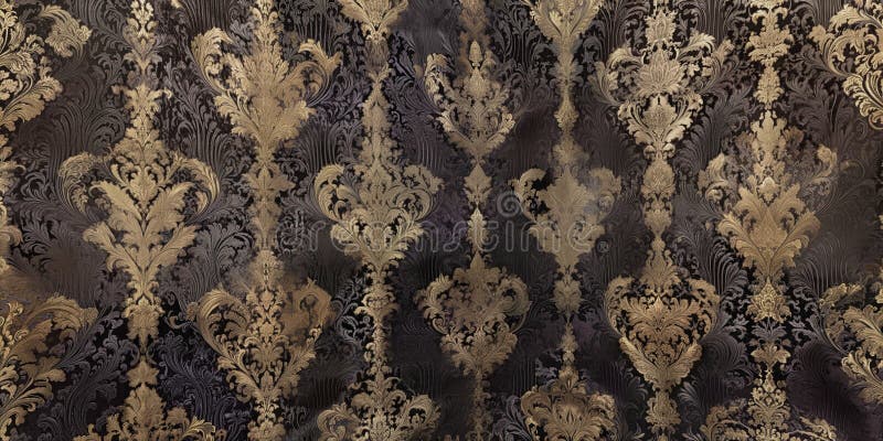 Royal Jacquard Swirl Seamless Repeat Stock Vector - Illustration of ...