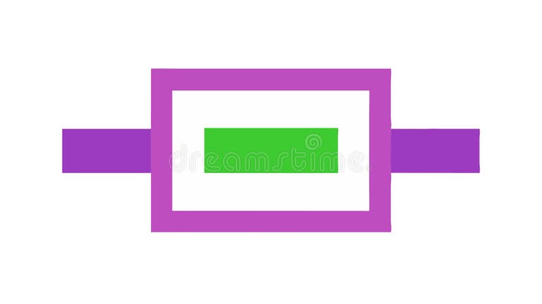 Framed Green Rectangle, Abstract Boundary Element, Vector Design ...