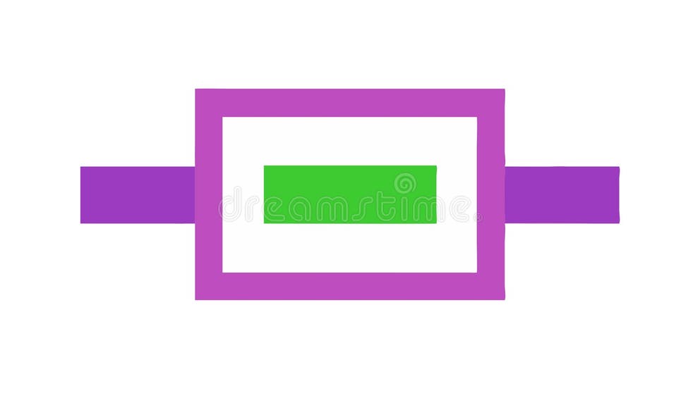 Framed Green Rectangle, Abstract Boundary Element, Vector Design ...
