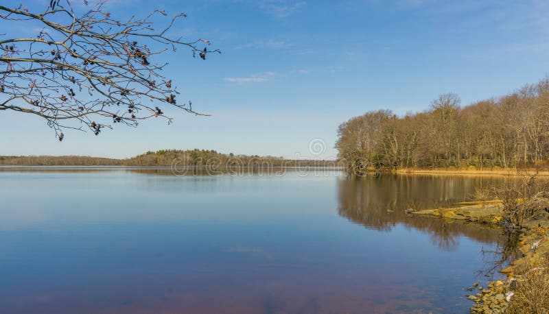 Framed Lake stock image. Image of fountain, orlando, lake - 96867501