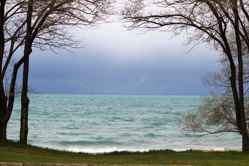 Framed Lake stock image. Image of fountain, orlando, lake - 96867501