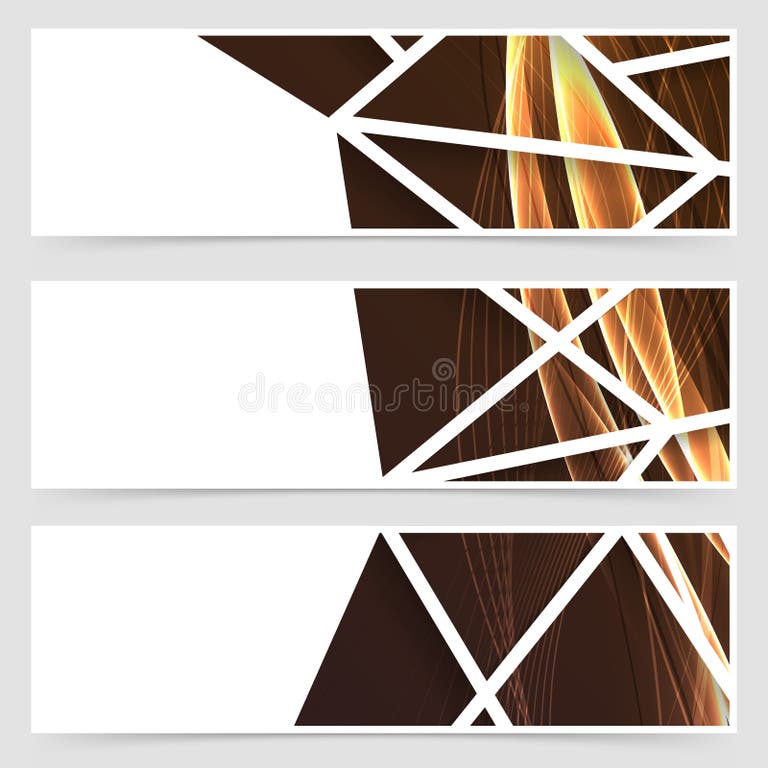 Framed Modern Swoosh Pattern Header Stock Vector - Illustration of ...