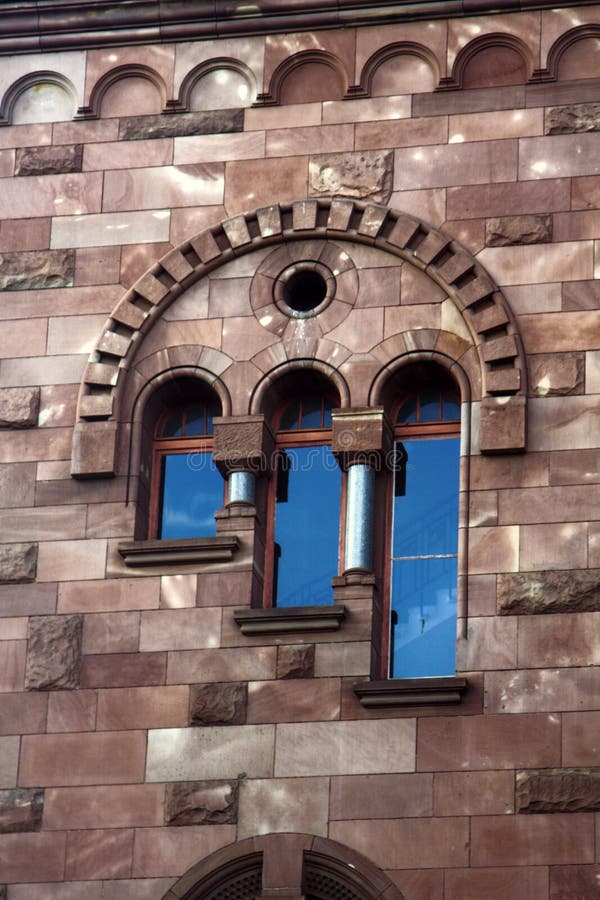 Framed Window in Medieval and Classical Architecture Stock Image ...