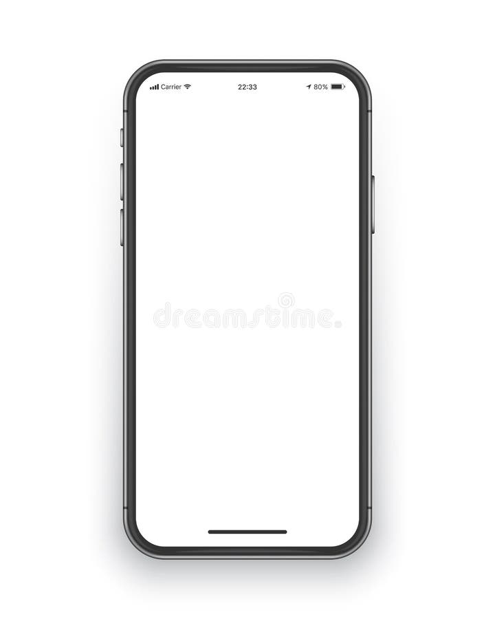 Screen Realistic Smartphone User Interface Stock Illustrations – 1,752 ...