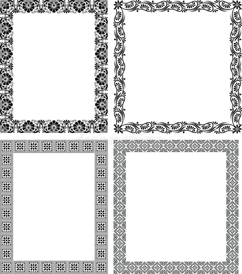 Frames and Border Collection Set Stock Vector - Illustration of ...
