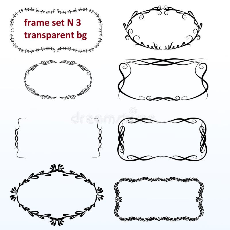 Frames and Borders Monograms, Grass Vines and Leaves for Banners ...