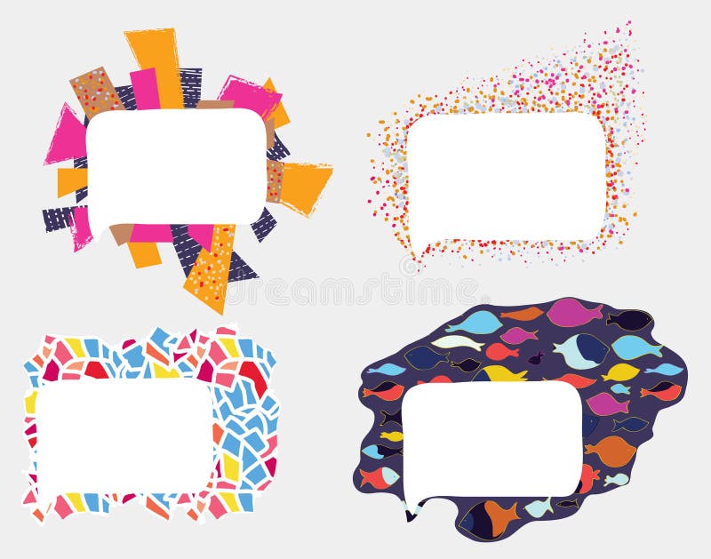 Frames and Borders Whimsical Design Stock Vector - Illustration of card ...