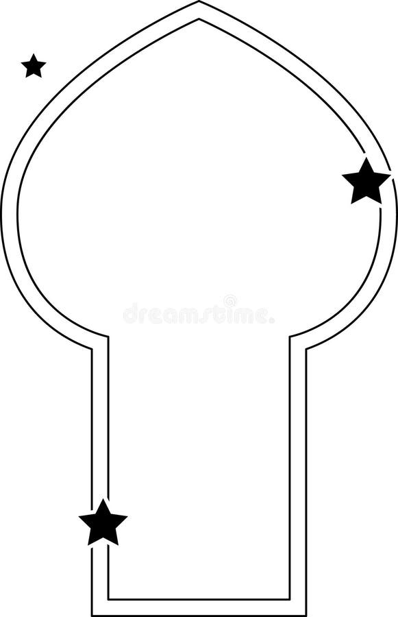 Frames Collection with Different Stars. Minimalistic Frames, Arches ...