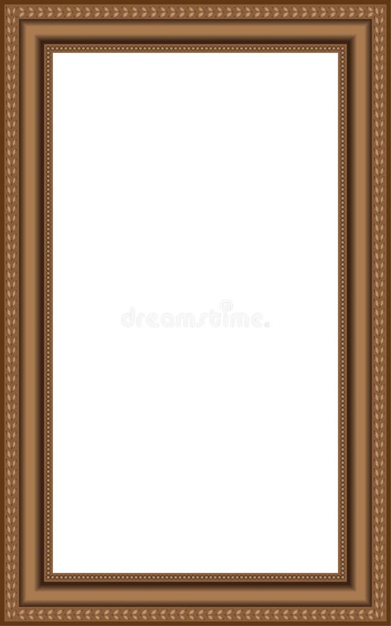 Frames De Madeira Marrons Do Vetor Ilustração do Vetor - Ilustração de ...