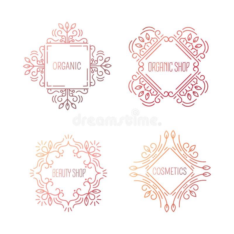 Frames Design for Cosmetics Stock Vector - Illustration of icon ...