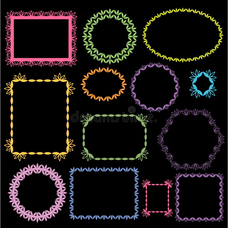 Frames stock vector. Illustration of decoration, design - 35012351