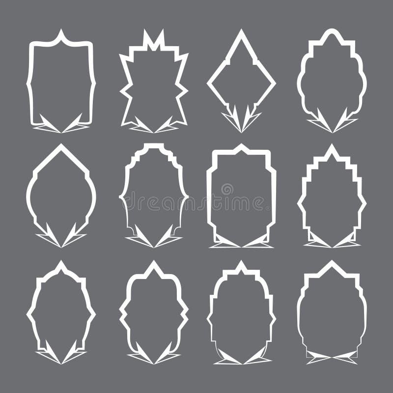 Frames of Different Geometric Shapes. Vector Illustration. Stock Vector ...