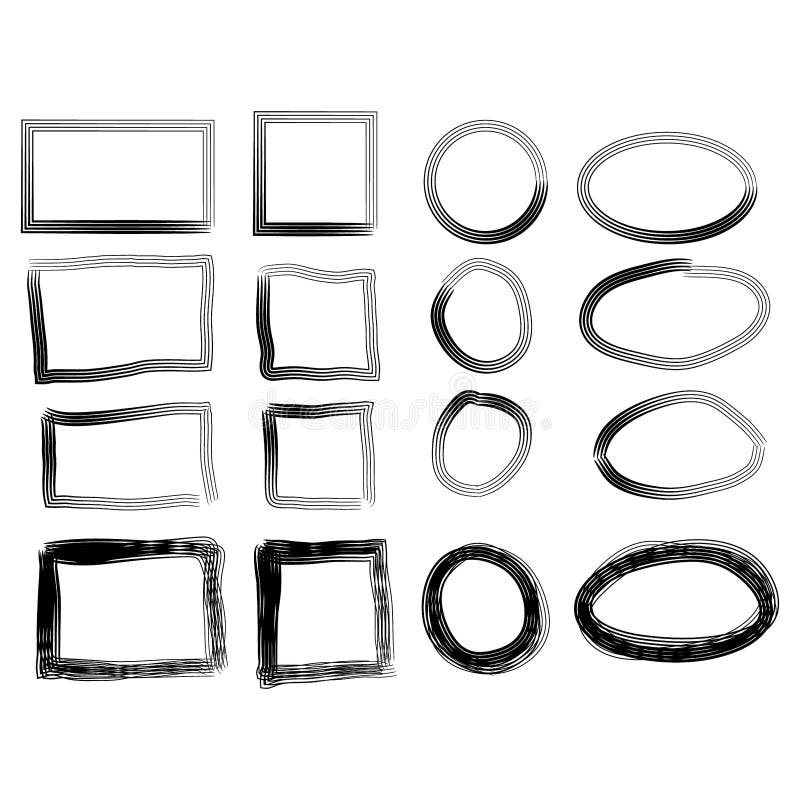 Handdrawn Rectangle Doodle Frame Stock Illustrations – 1,110 Handdrawn Rectangle Doodle Frame ...