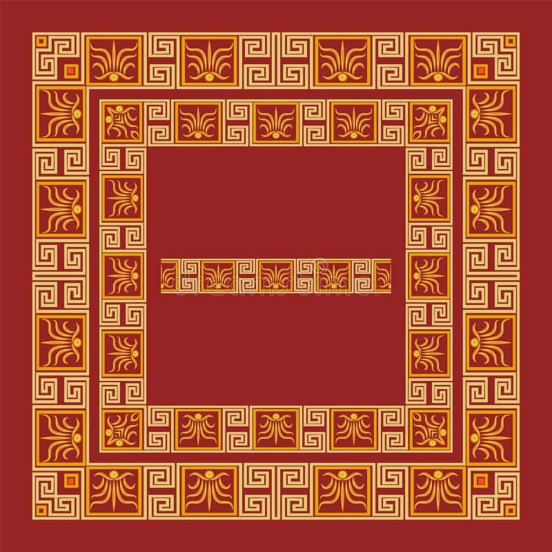 Frames in Ethnic Style. Artistic Decorative Design Element Stock Vector ...