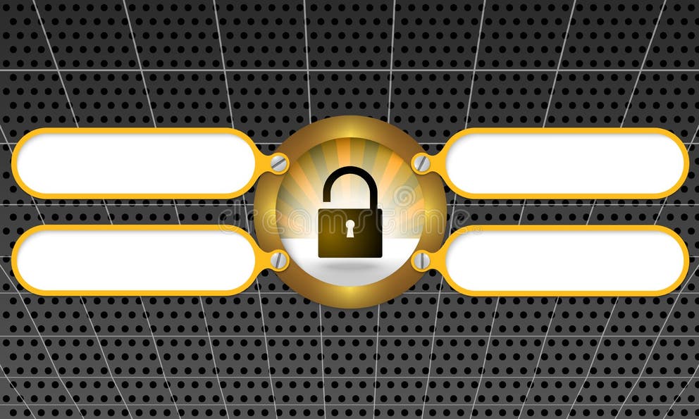 Frames stock vector. Illustration of padlock, protection - 47154876