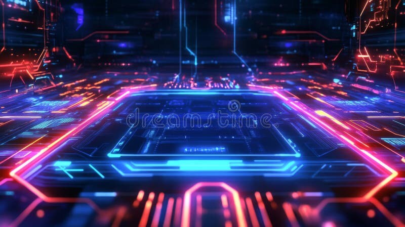 Frames for Gaming Streams. Glow Theme for Live Streaming Conferences ...