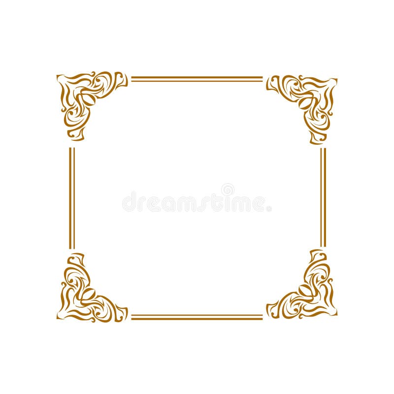 Frames Golden Rectangle Design Vector Illustration Stock Vector ...