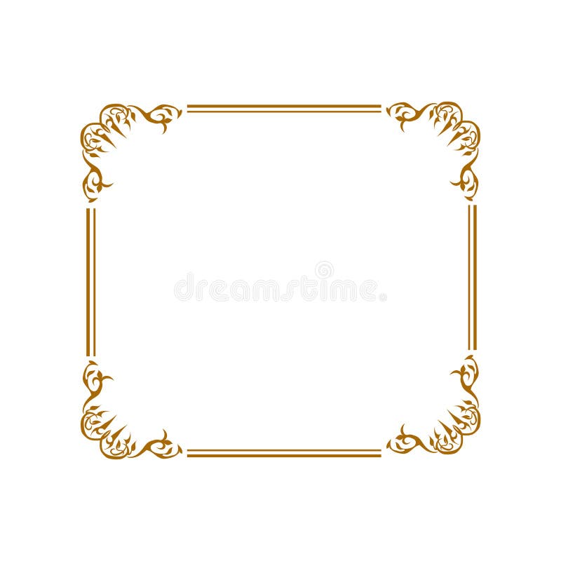 Frames Golden Rectangle Design Vector Illustration Stock Vector ...